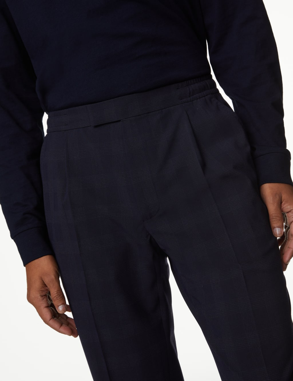 Men’s Single-Pleat Smart Trousers | M&S