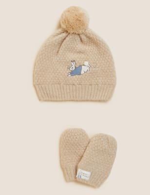 Kids' Peter Rabbit™ Hat and Mitten Set