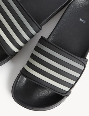 Kids' Striped Sliders