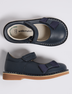 Kids' Walkmates™ Leather Cross Bar Shoes (4 Small - 11 Small) | M&S