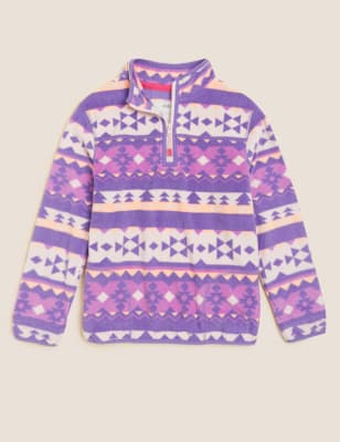 Aztec Print Fleece Top