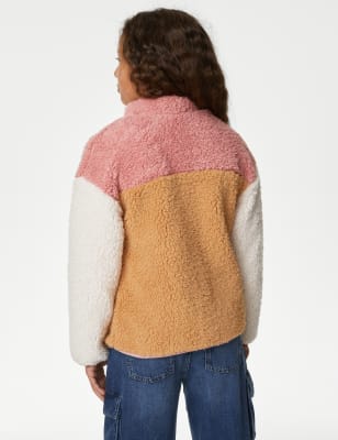 Borg Colour Block Jacket (6-16 Yrs)