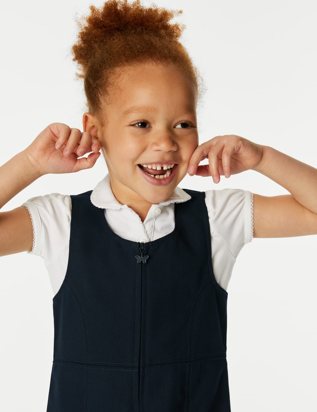 Navy School Pinafores | M&S