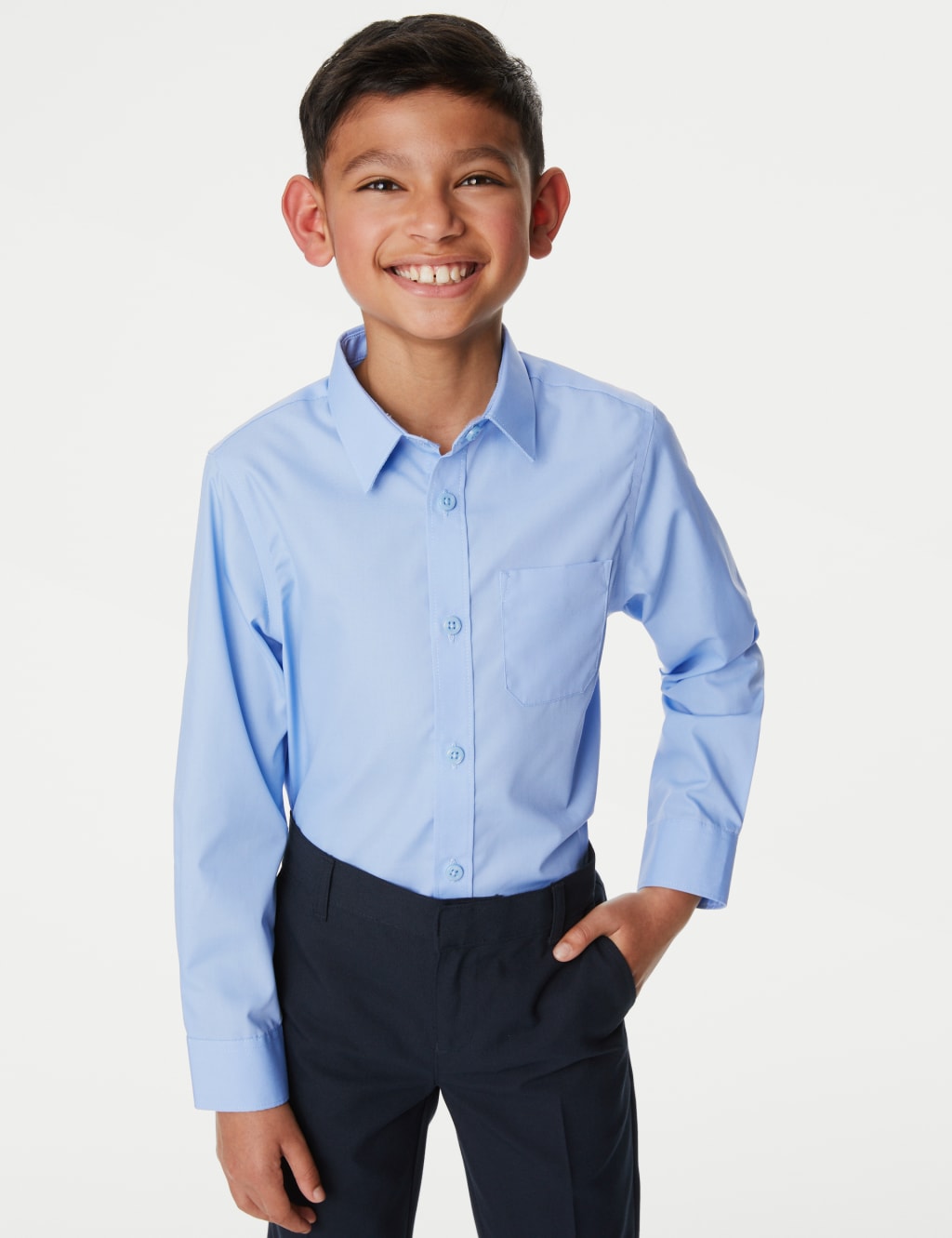 Blue School Shirts | M&S