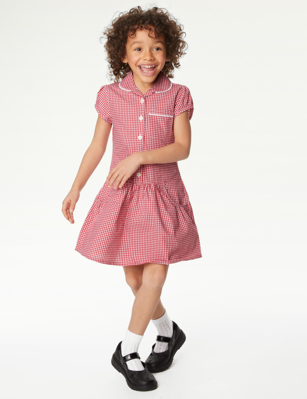 Red Gingham School Dresses | M&S