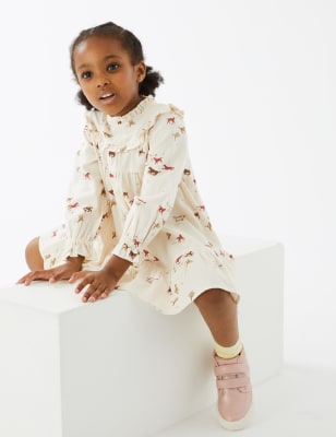 Pure Cotton Horse Print Dress