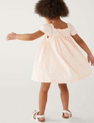 Pure Cotton Spotted Dress