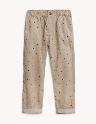 Pure Cotton Spotted Trousers