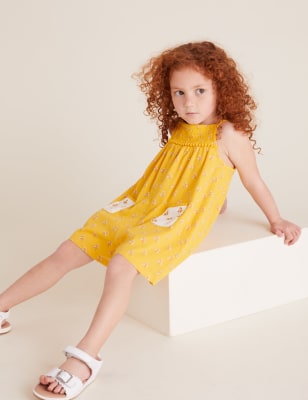 Pure Cotton Floral Playsuit