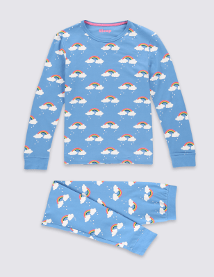 Rainbow Cloud Print Pyjamas (1-16 Years) | M&S