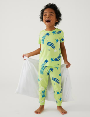 3pk Pure Cotton Space Pyjama Sets