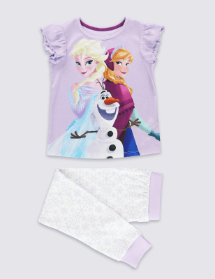 Cotton Rich Disney Frozen Pyjamas (1-10 Years) | M&S