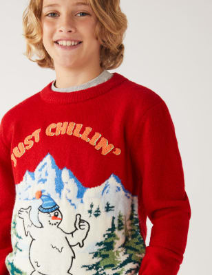 Knitted Snowman Jumper