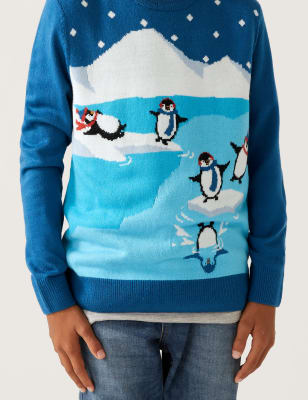 Knitted Penguin Jumper