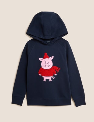 Cotton Rich Percy Pig™ Hoodie (6 -16 Yrs)