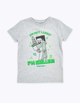 Minecraft™ Slogan T-Shirt (2-7 Yrs) | M&S