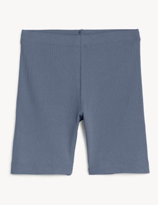 Cotton Rich Ribbed Cycling Shorts