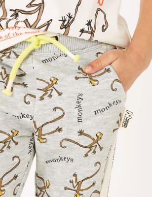 Roald Dahl™ & NHM™ Monkey Print Joggers (2-7 Yrs)