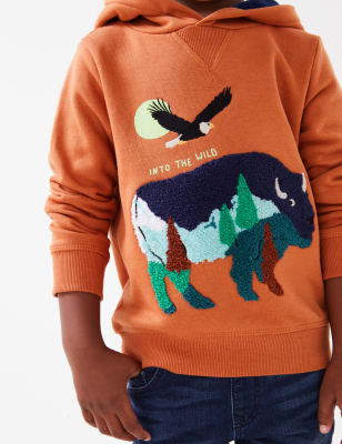 Cotton Rich Bison Hoodie