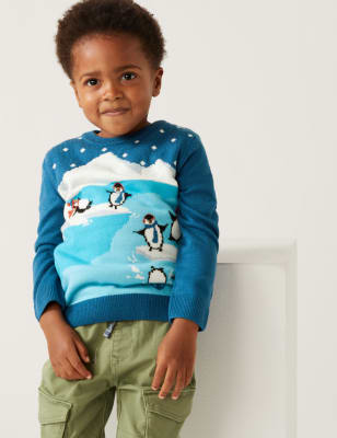 Knitted Penguin Jumper