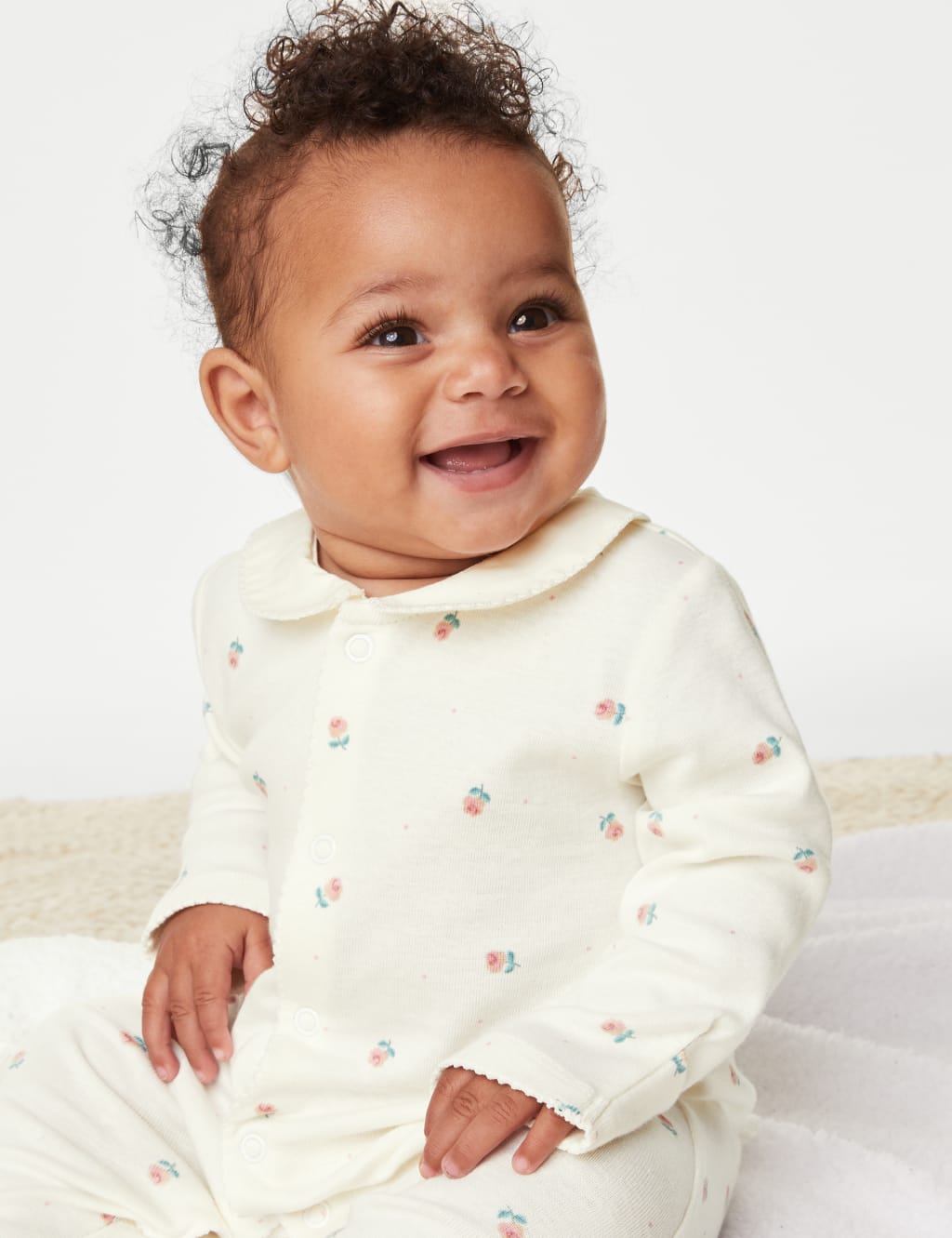 Babies’ White Sleepsuits | M&S