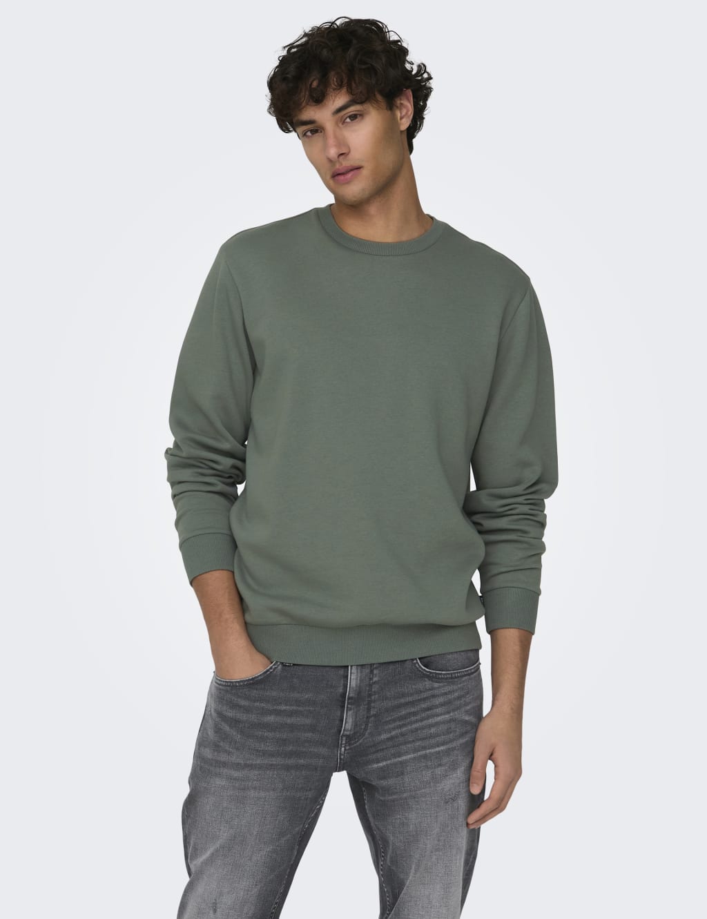 Men’s Crew Neck Hoodies & Sweatshirts | M&S