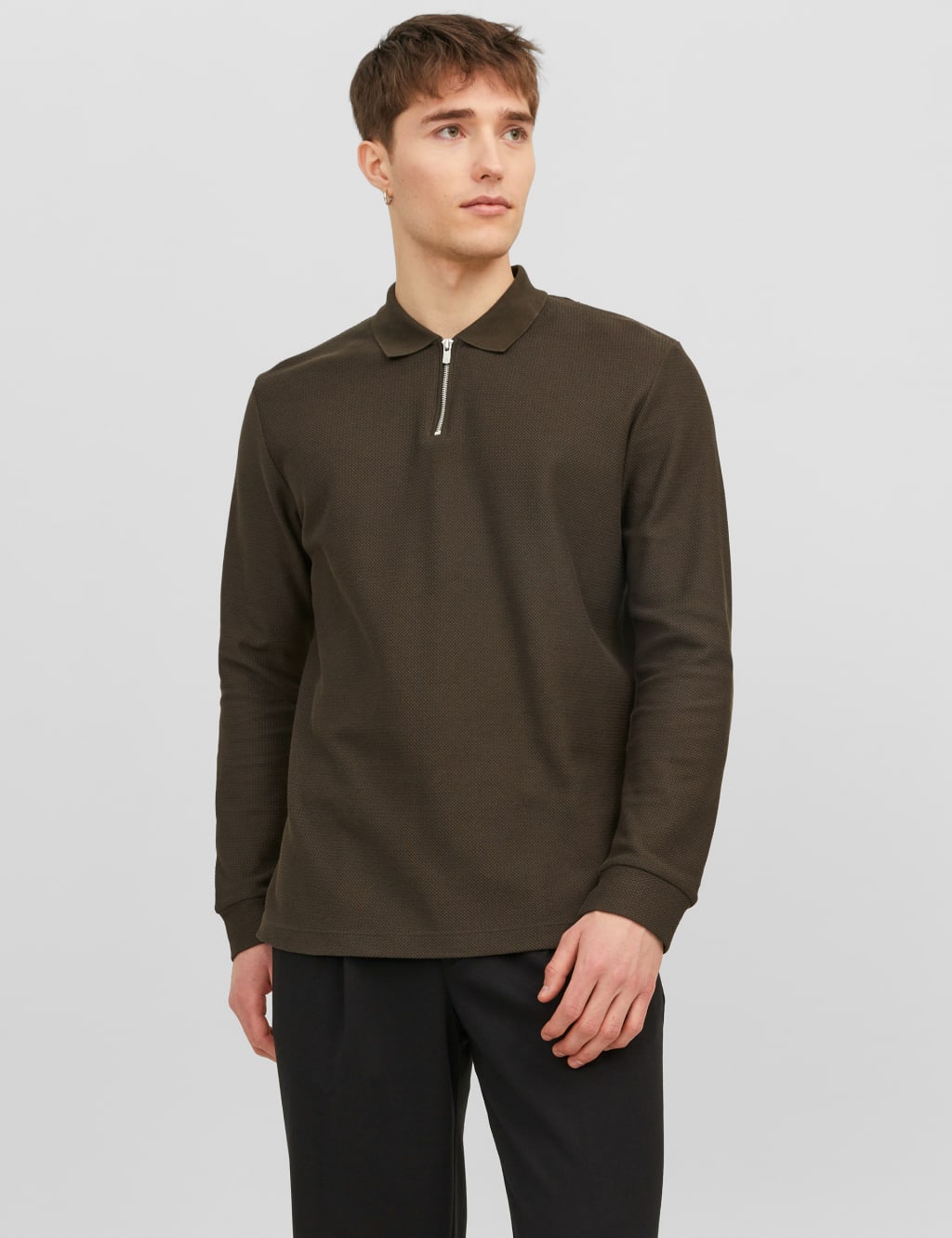 Long-sleeved Men’s Polo Shirts | M&S