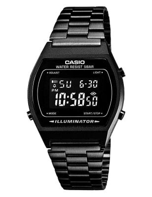 Casio Classic Black Stainless Steel Watch | Casio | M&S