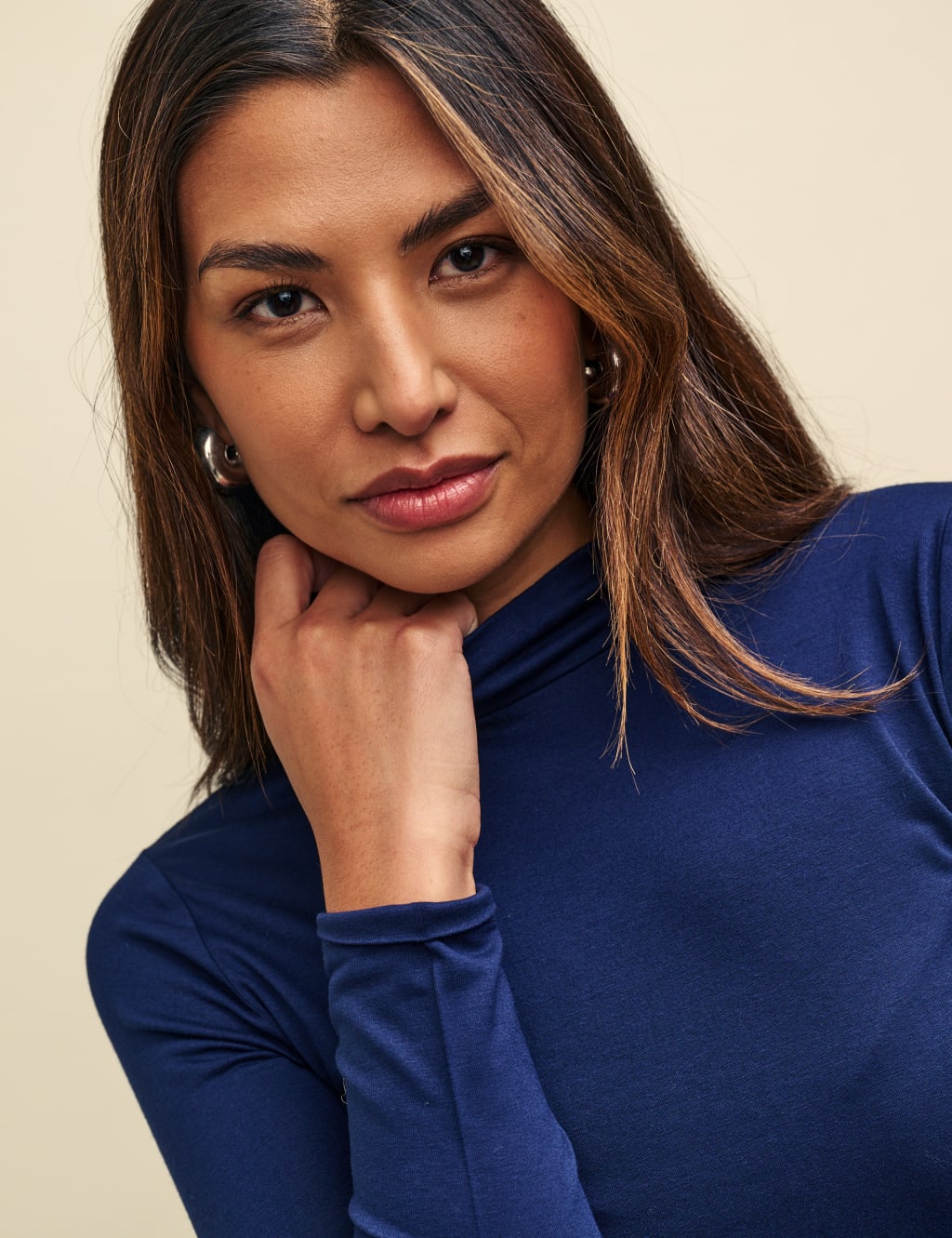 Womens High Neck Tops Mands