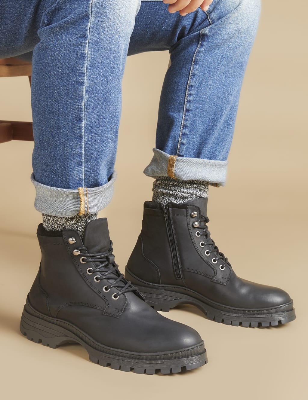 Men’s Leather Boots | M&S