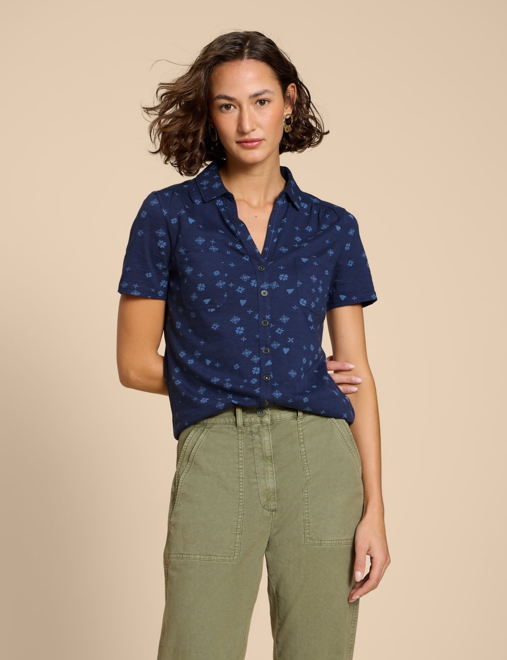 Women’s Navy Shirts & Blouses | M&S