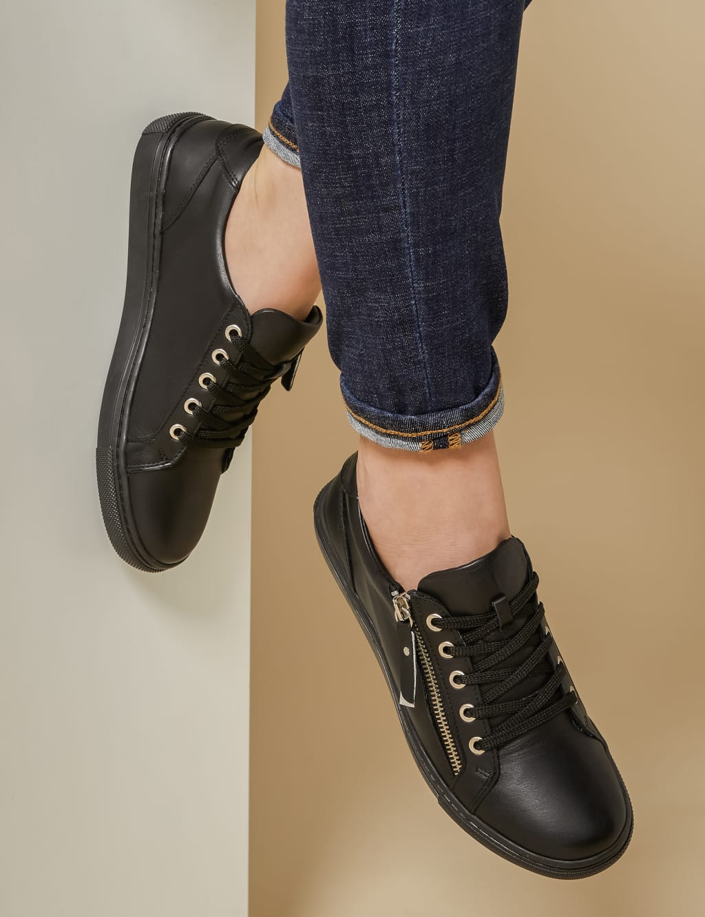 Women's Leather Trainers | M&S