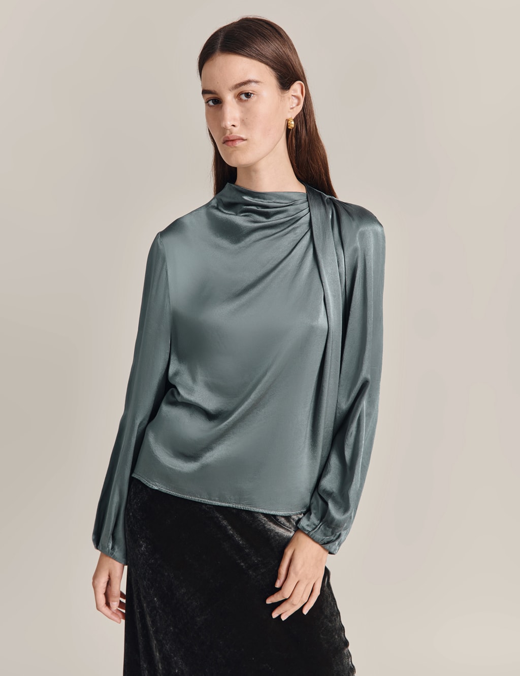 Women's Grey Shirts & Blouses I M&S | M&S