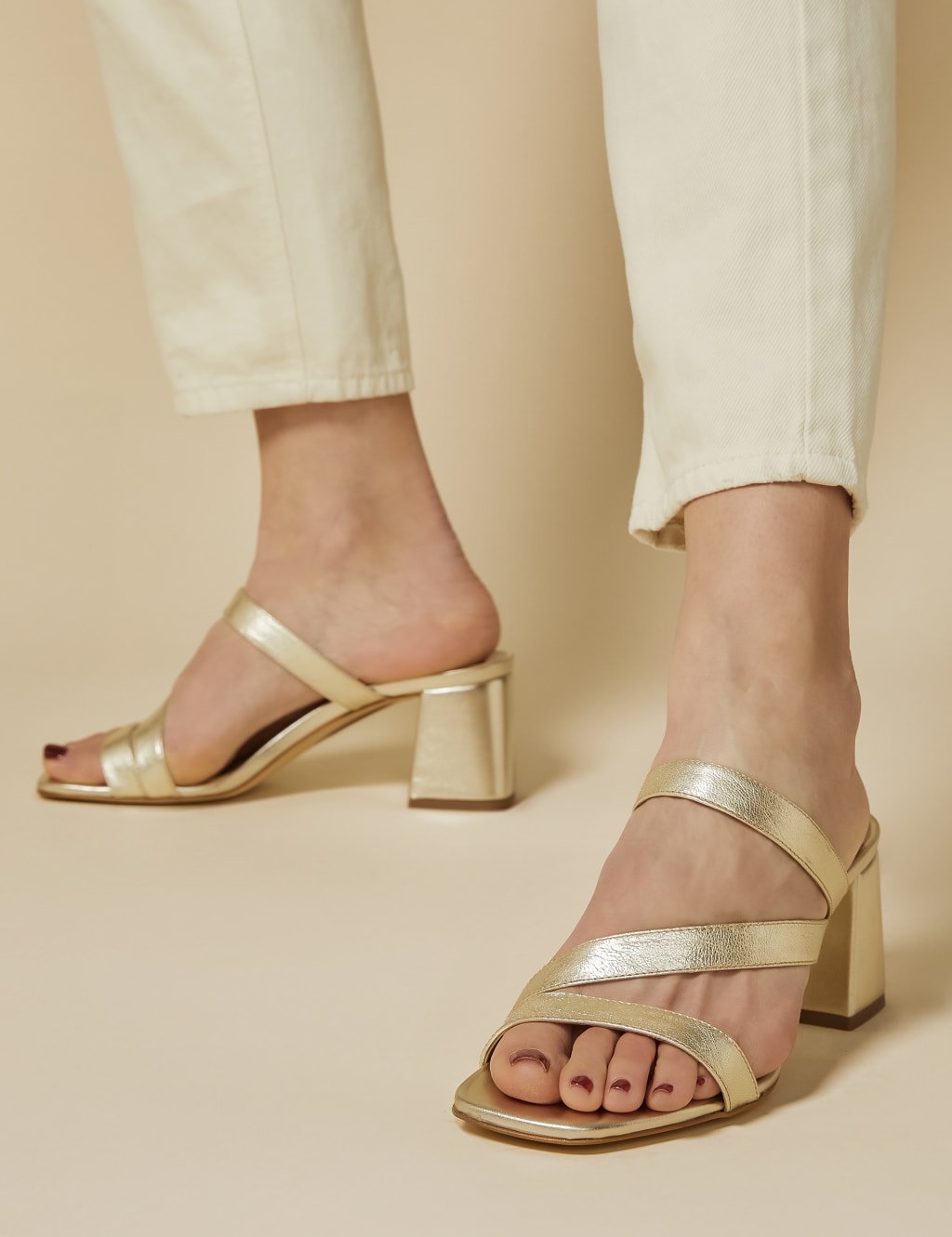 Women's Gold Sandals | M&S