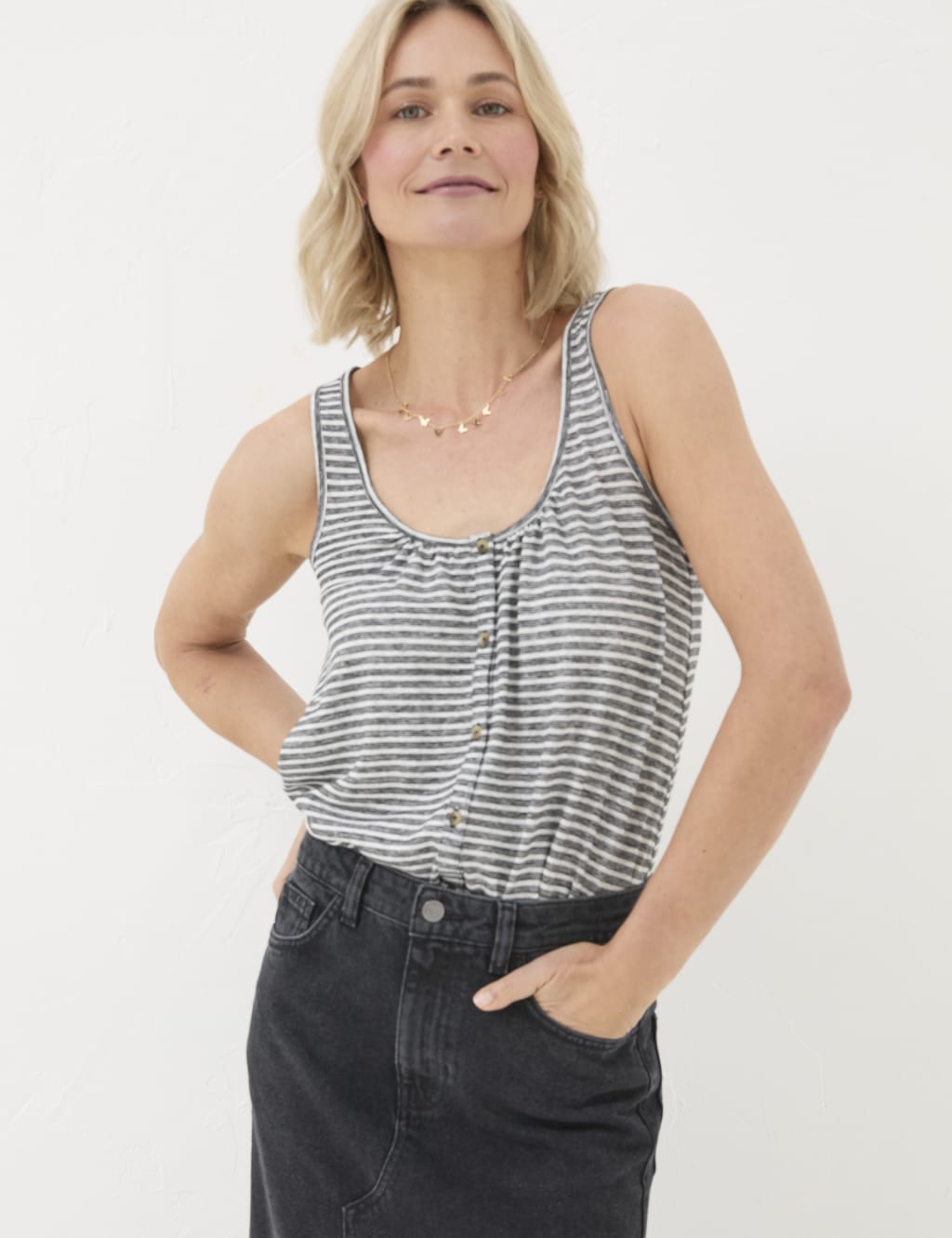 Shop Women’s Linen Vest Tops at M&S