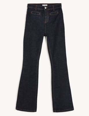 Chelsea High Waisted Slim Fit Flare Jeans | JAEGER | M&S