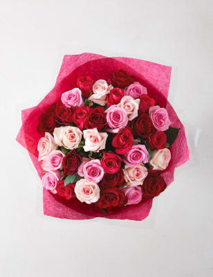 Pink Mixed Rose Bouquet | M&S