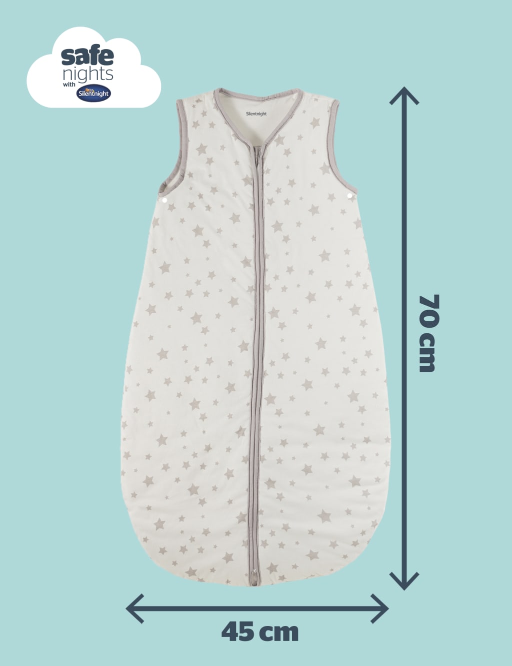 Safe Nights Baby Sleeping Bag (0-6 Months) | Silentnight | M&S