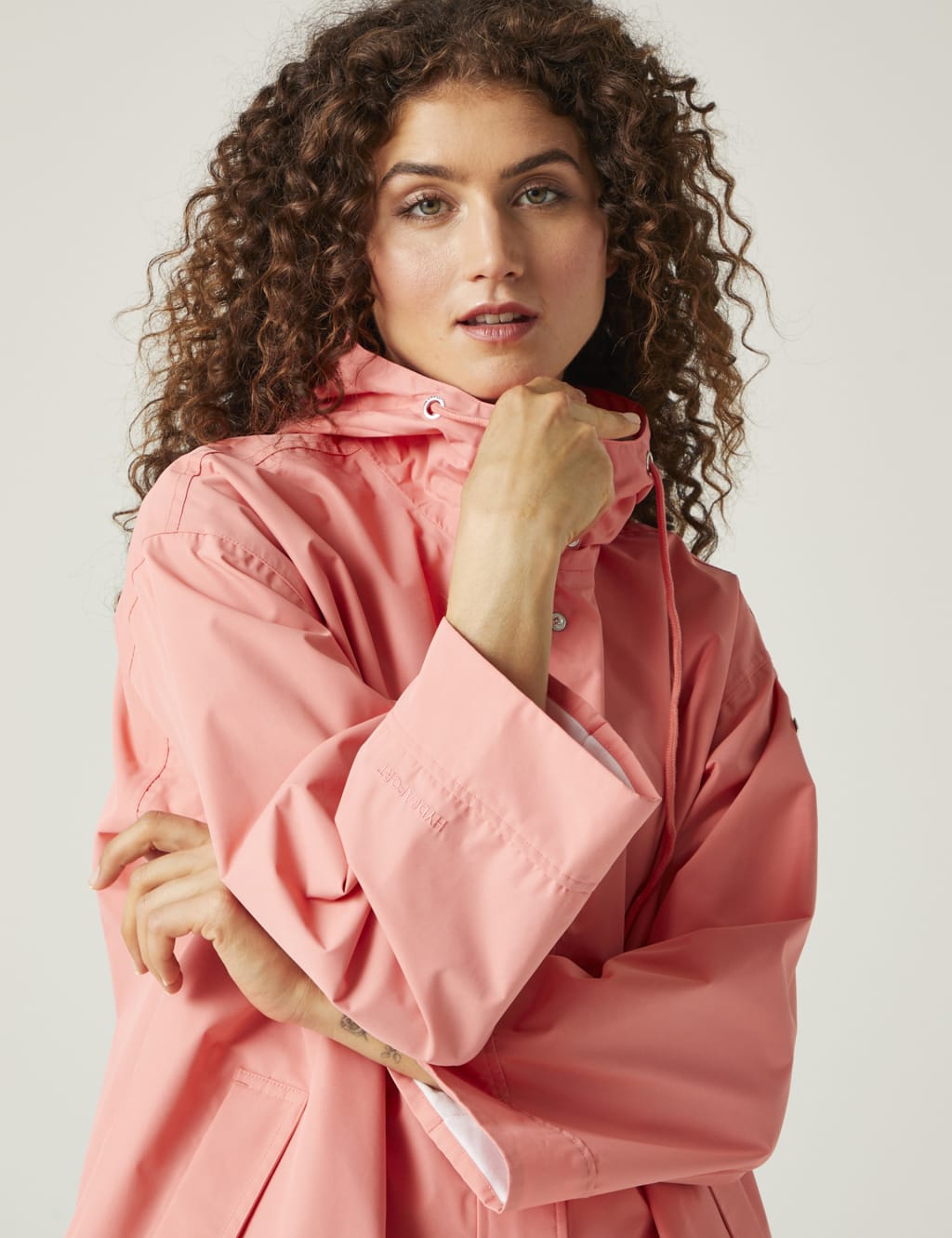 Sarika Hooded Funnel Neck Raincoat | Regatta | M&S