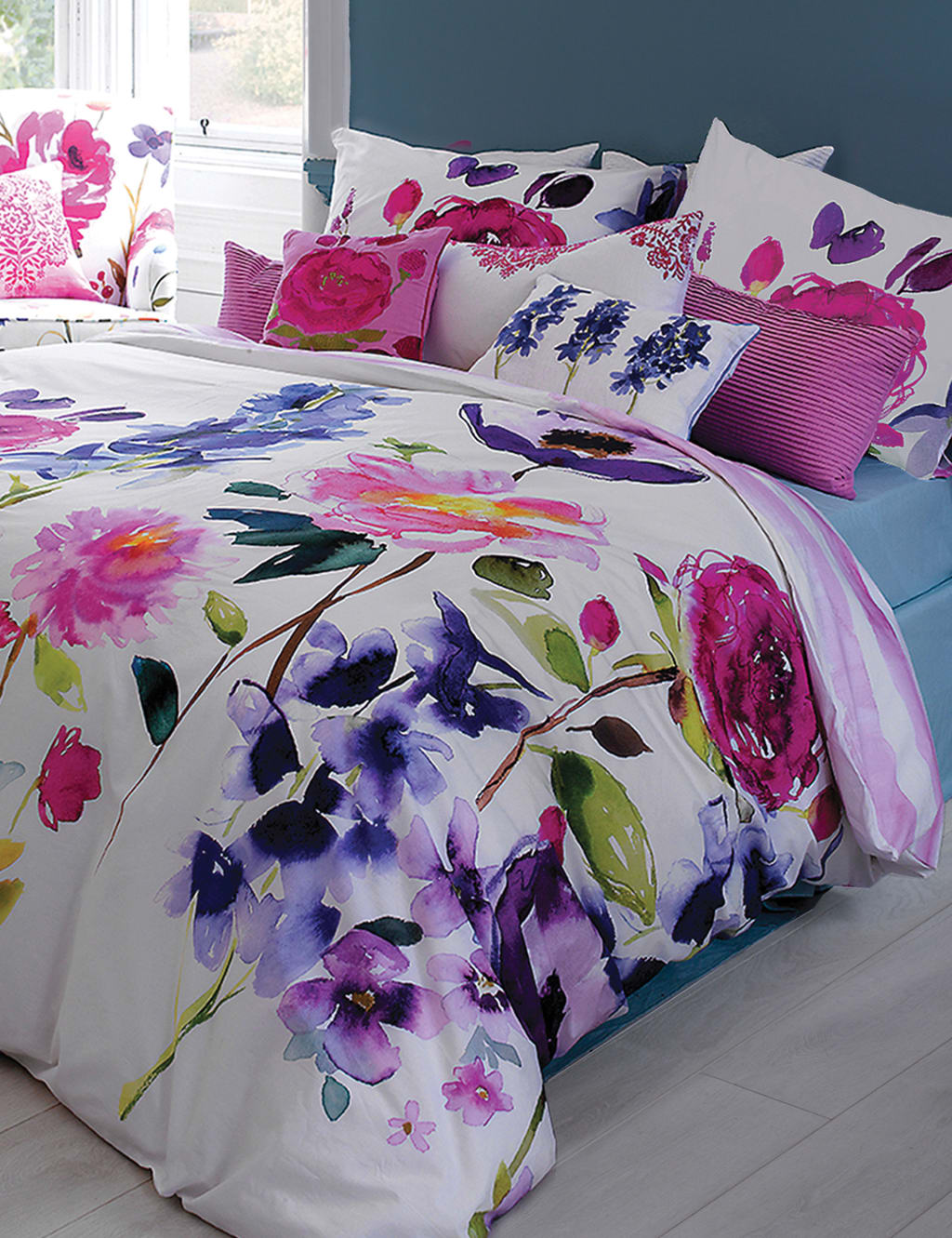 Sateen Taransay Bedding Set | Bluebellgray | M&S