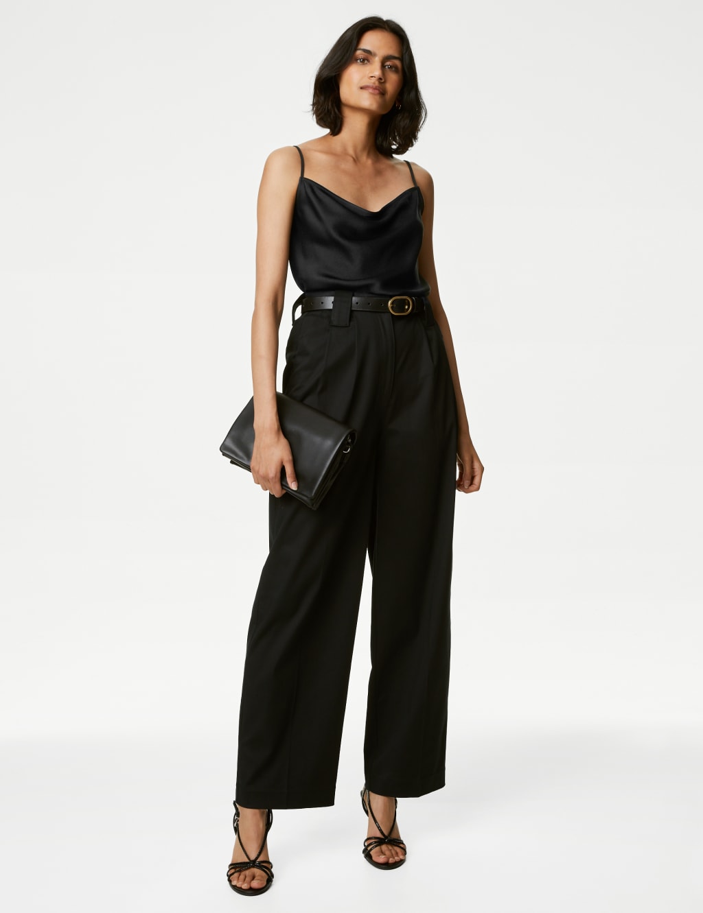 Satin Cowl Neck Cami Top | M&S Collection | M&S