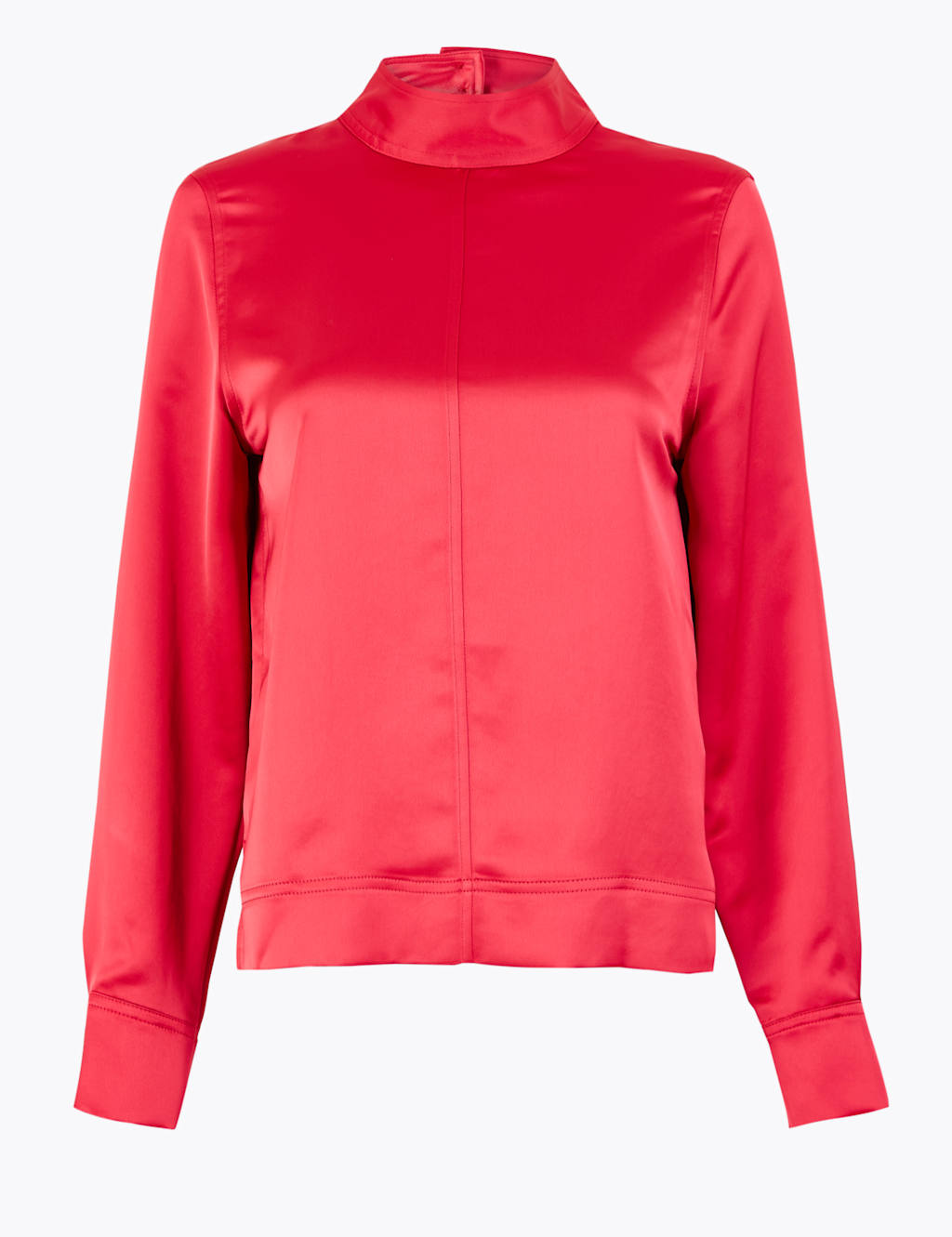 Satin High Neck Shell Top | Autograph | M&S