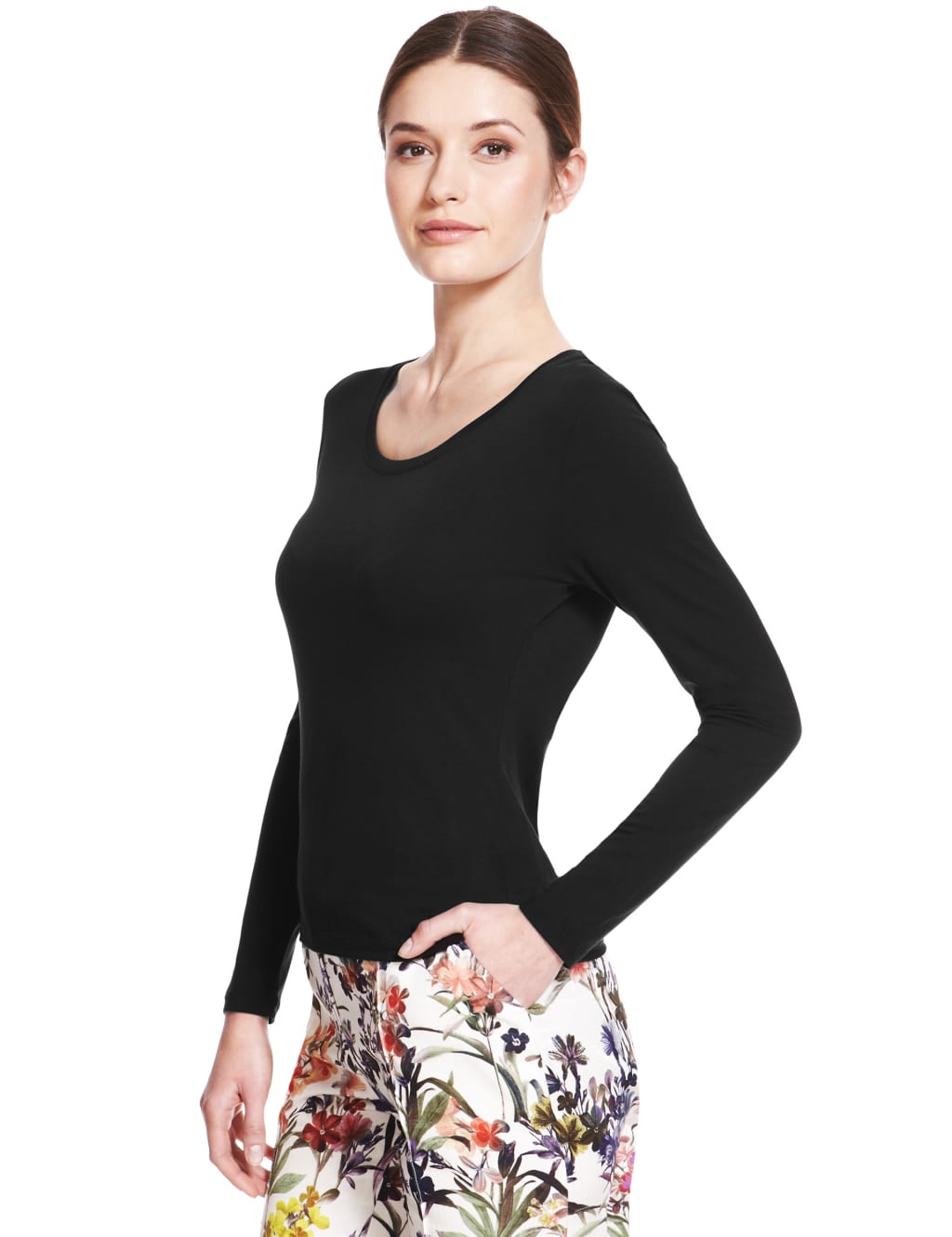 Scoop Neck Top | Autograph | M&S