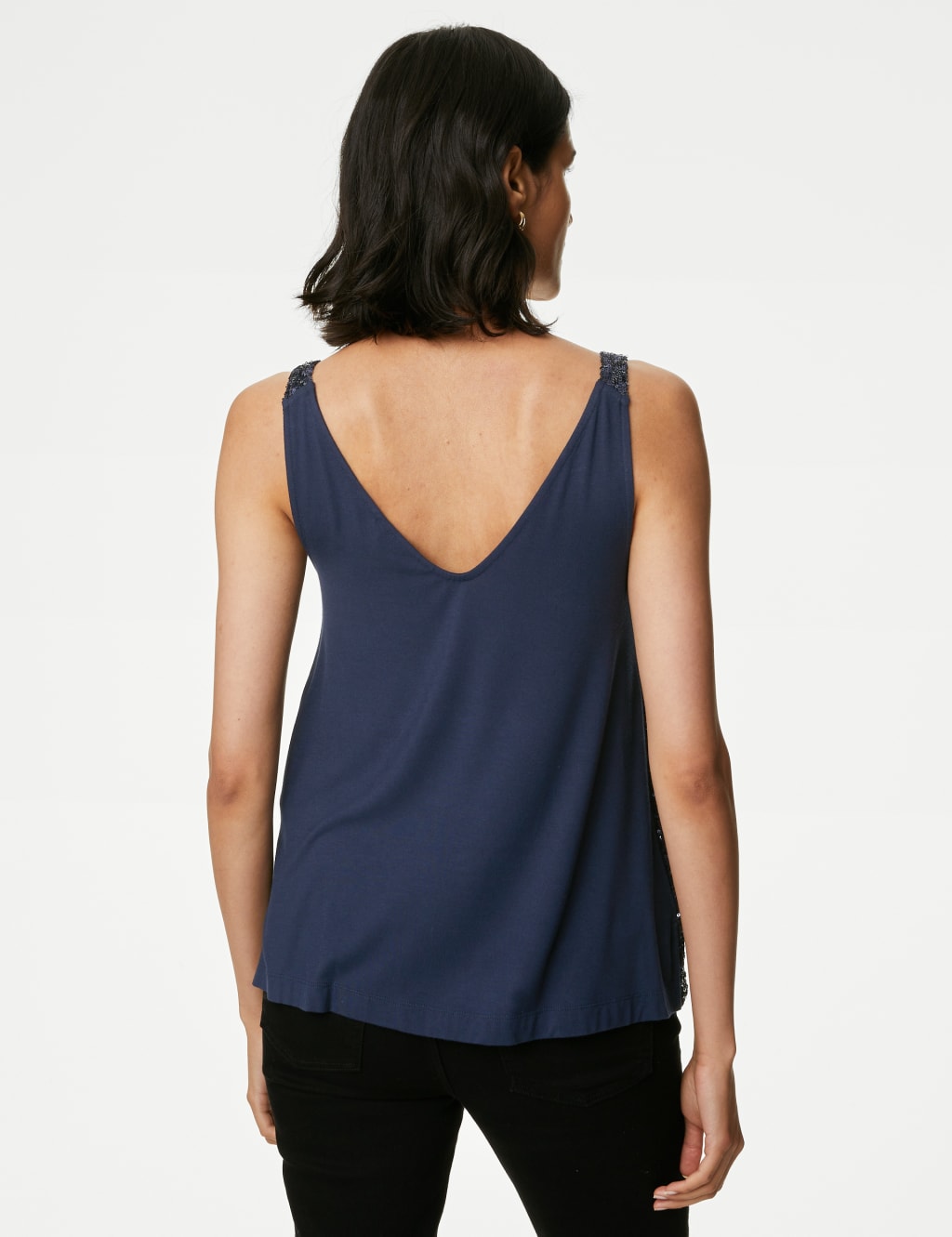 Sequin V-Neck Cami Top | M&S Collection | M&S