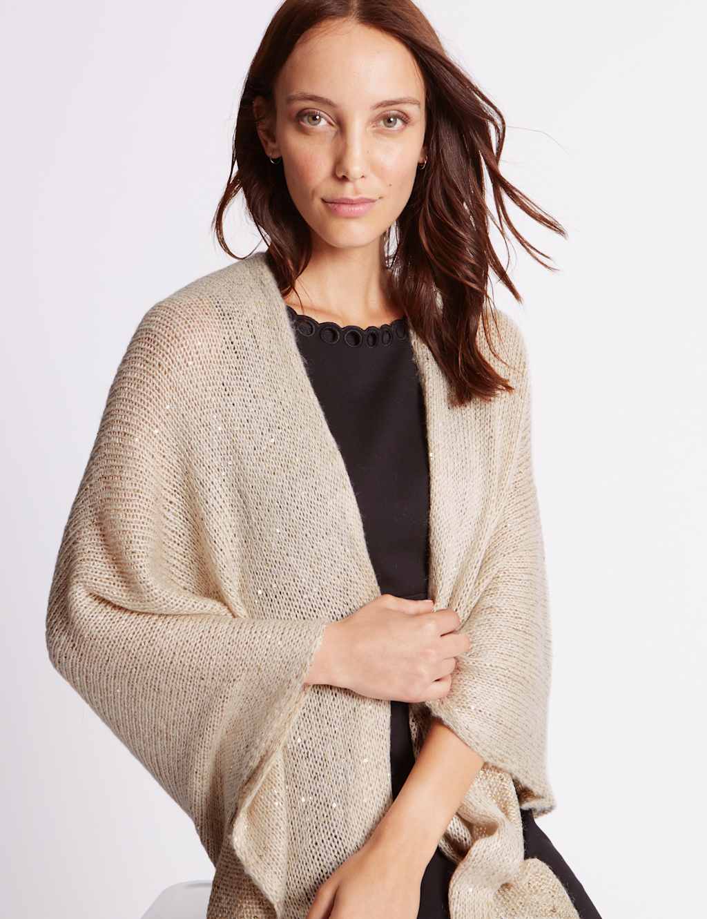 Sequin Wrap | M&S Collection | M&S