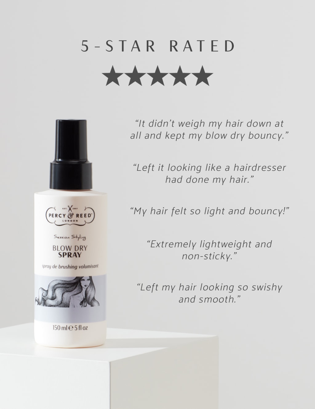 Session Styling Blow Dry Spray 150ml | Percy & Reed™ | M&S