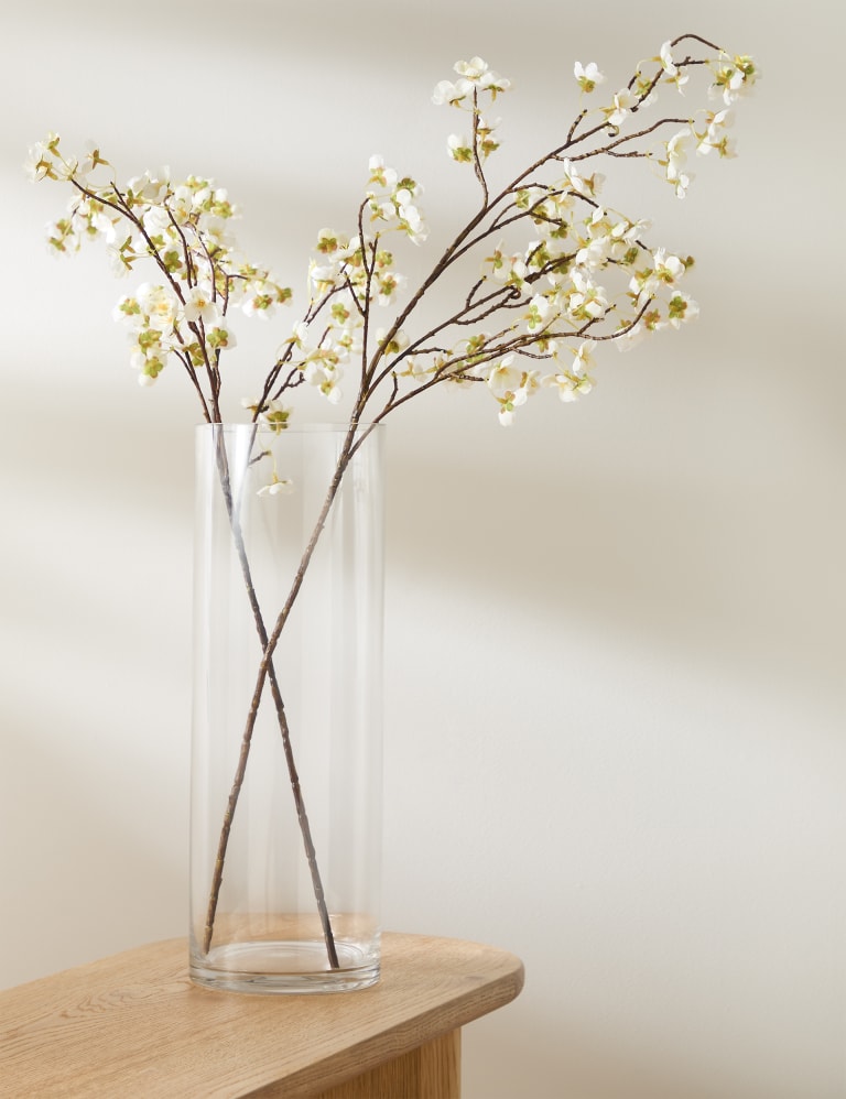 Set of 2 Artificial Cherry Blossom Single Stems | Moss & Sweetpea | M&S