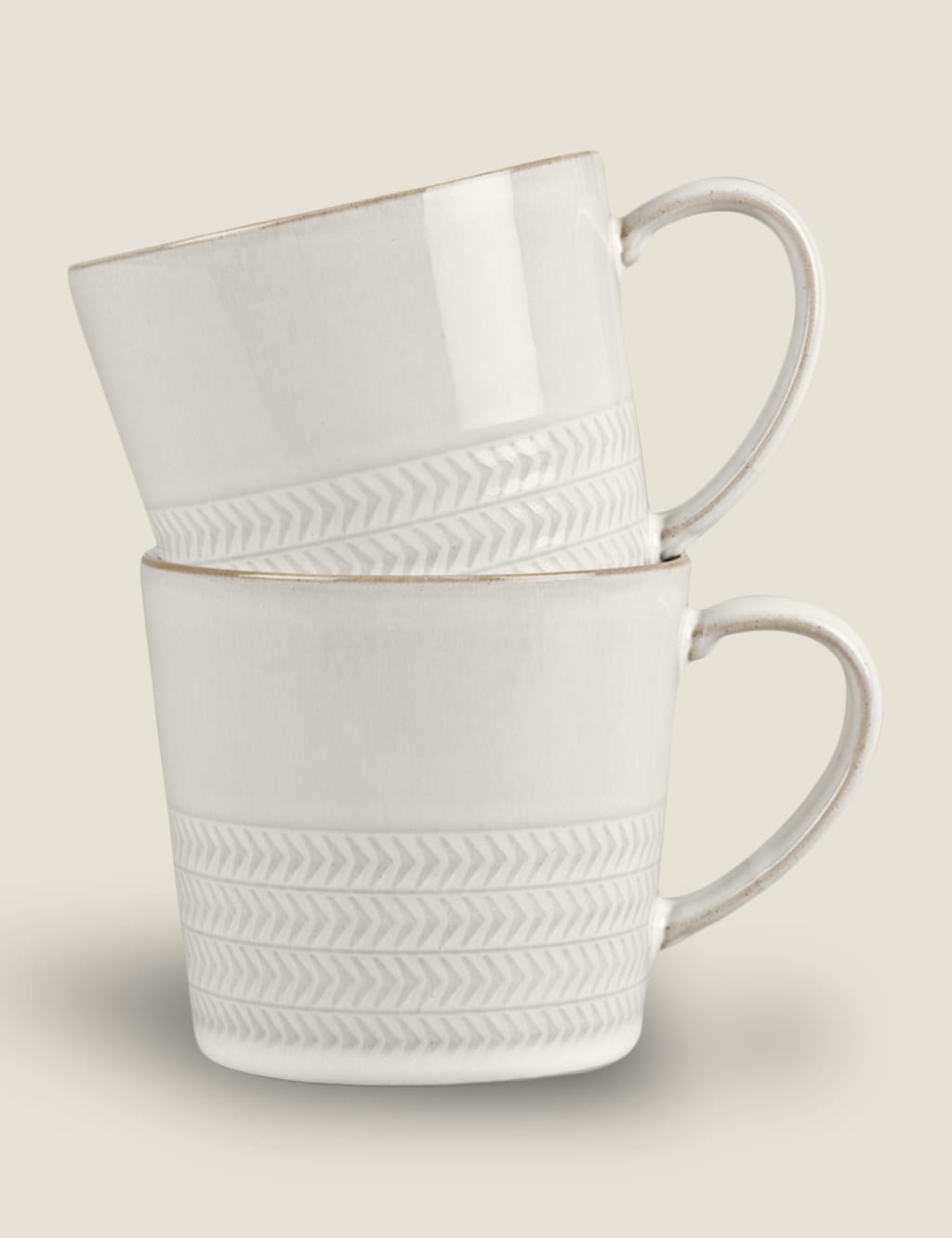 Set of 2 Natural Canvas Mugs | Denby | M&S