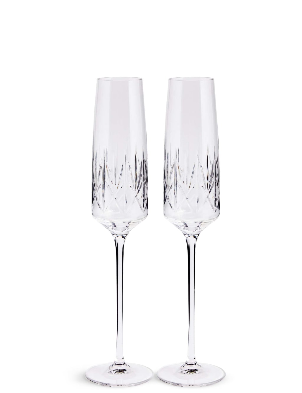 Set Of 2 Nouveau Flute Glasses Mands