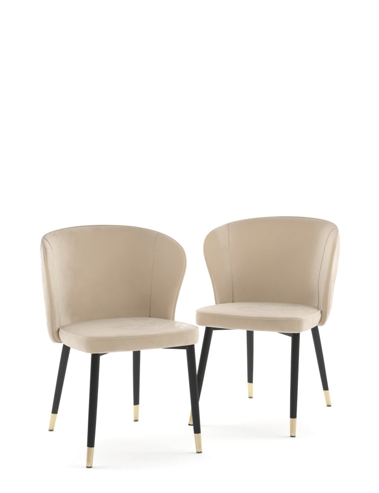 Set of 2 Palmer Velvet Dining Chairs | M&S